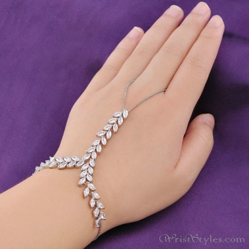 Leaf Chain Palm Cuff | Wrist Styles